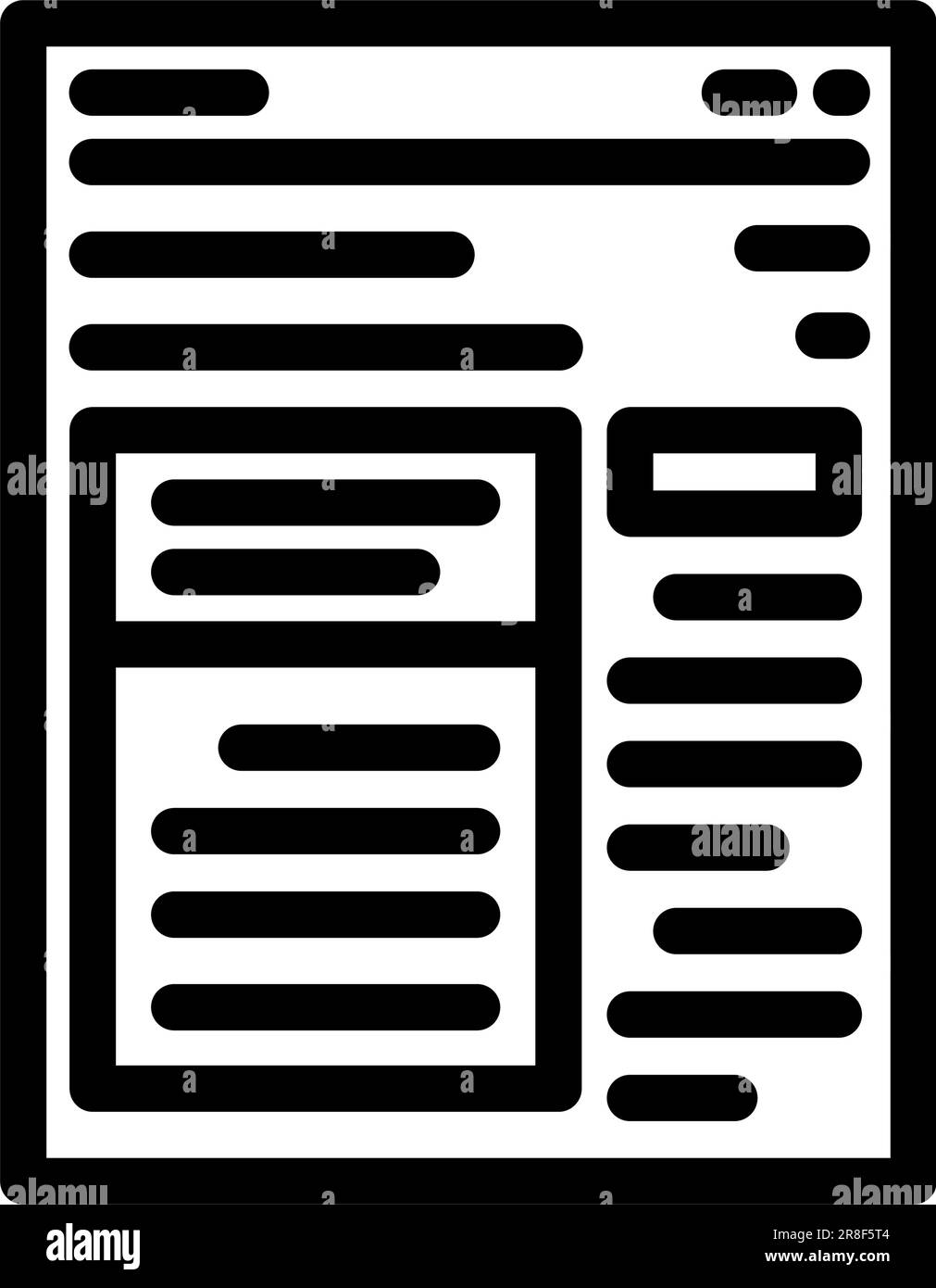 Fake newspaper article Black and White Stock Photos & Images - Alamy