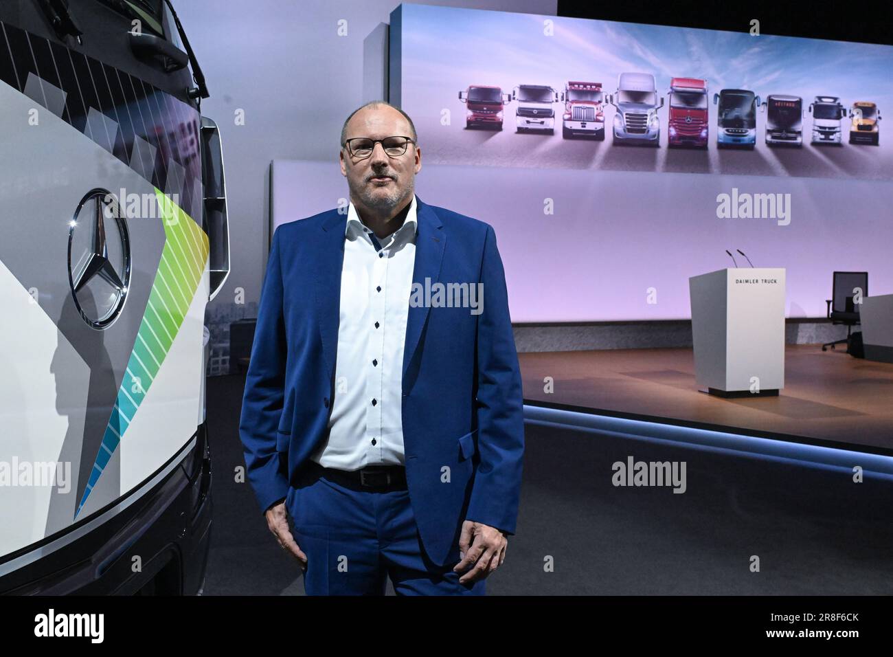 Stuttgart, Germany. 21st June, 2023. Jochen Goetz, CFO of Daimler Truck ...