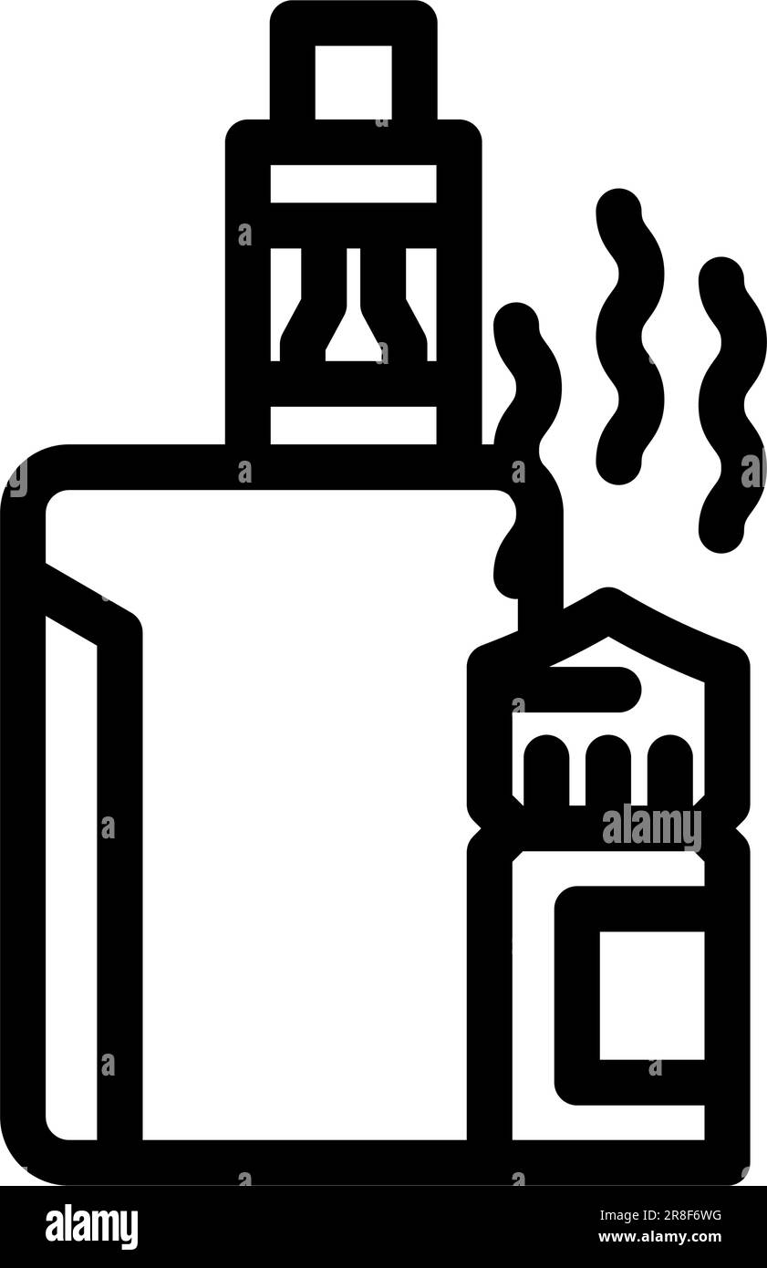 vapour smell line icon vector illustration Stock Vector Image & Art - Alamy