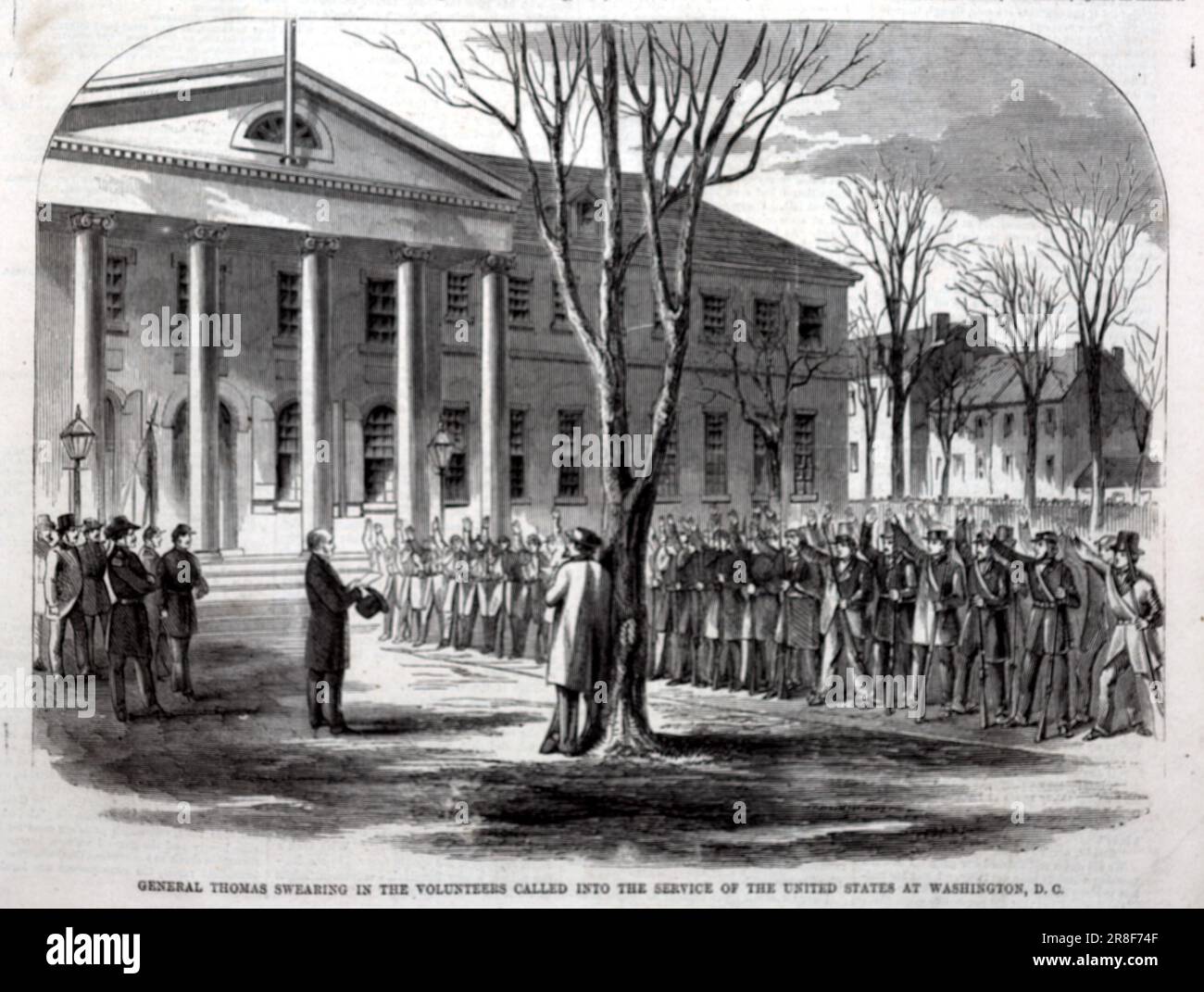General Thomas Swearing in the Volunteers Called Into the Service of ...
