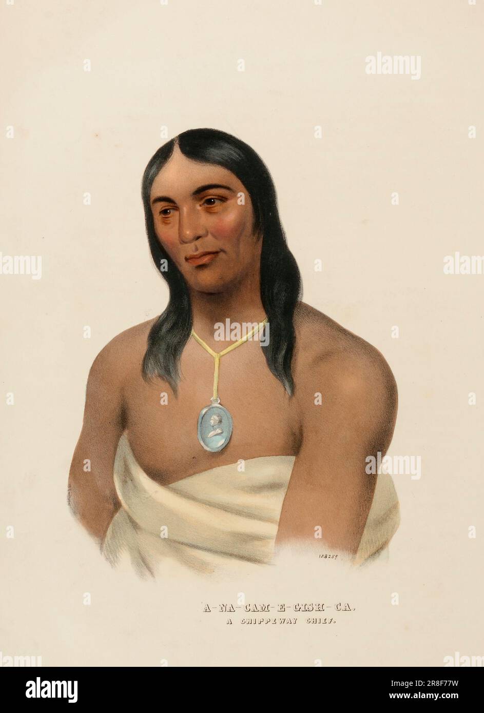 A-NA-CAM-E-GISH-CA. A CHIPPEWA CHIEF., from History of the Indian ...