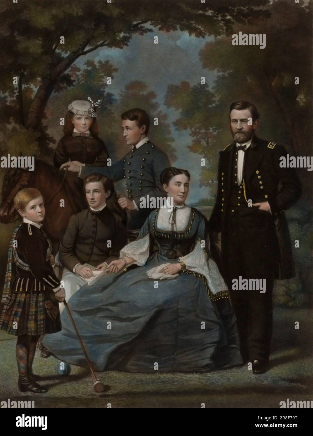 General Grant and His Family 1808-1897 by John Sartain, born London ...