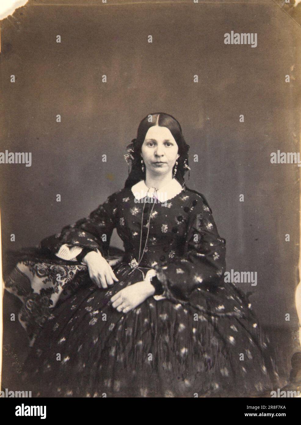 Seated Young Woman ca 1857 by Oliver H. Willard, died 1875 Stock Photo ...