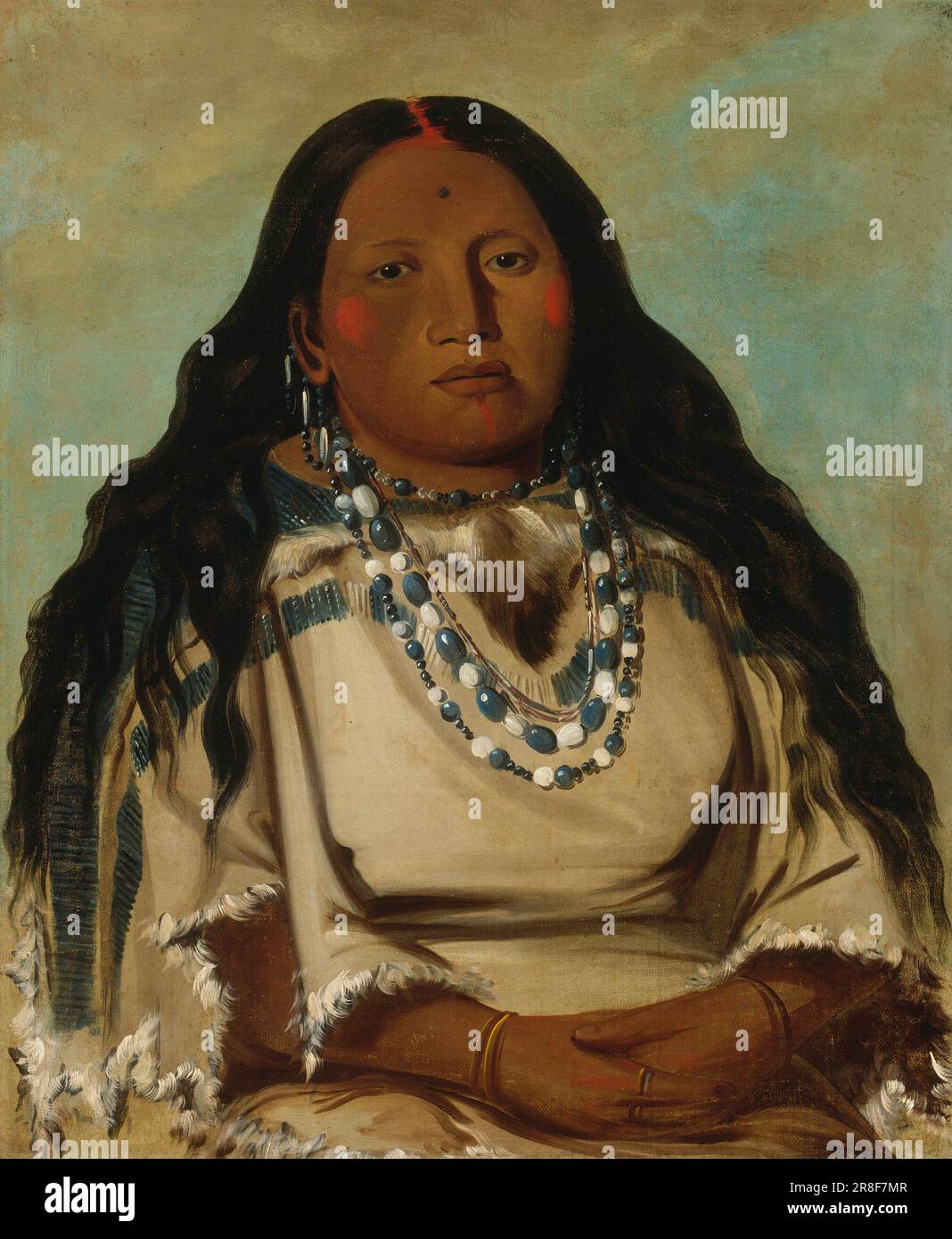 Kah-béck-a, The Twin, Wife of Bloody Hand 1832 by George Catlin, born ...