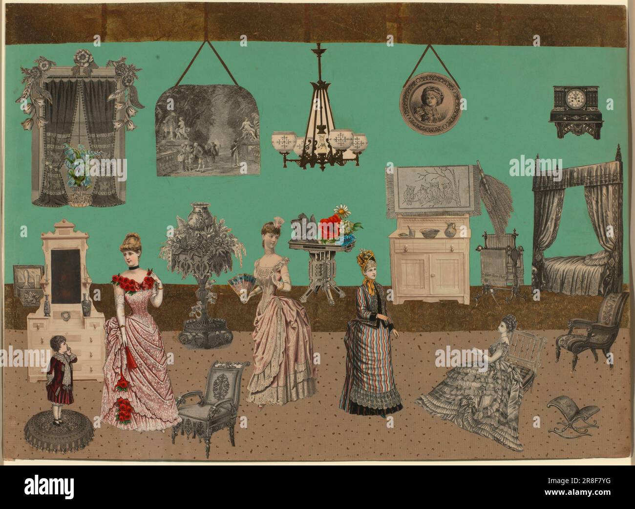 Untitled (Victorian Collage) 1880-1890 by Unidentified, active 1880 ...