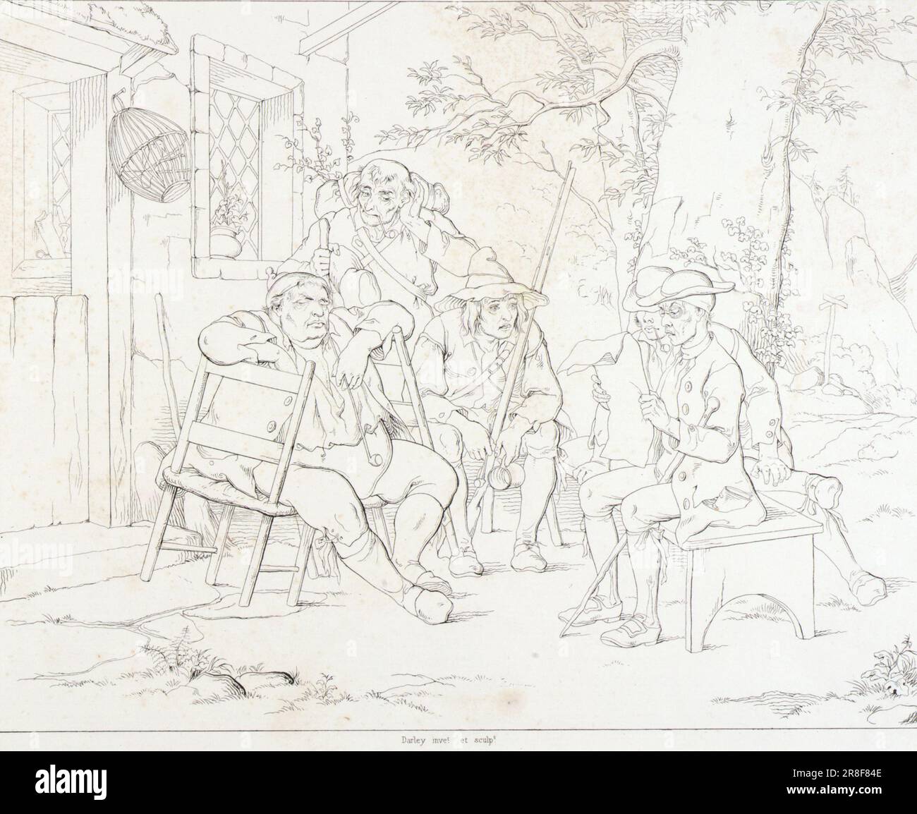 Rip van winkle illustration hi-res stock photography and images - Alamy