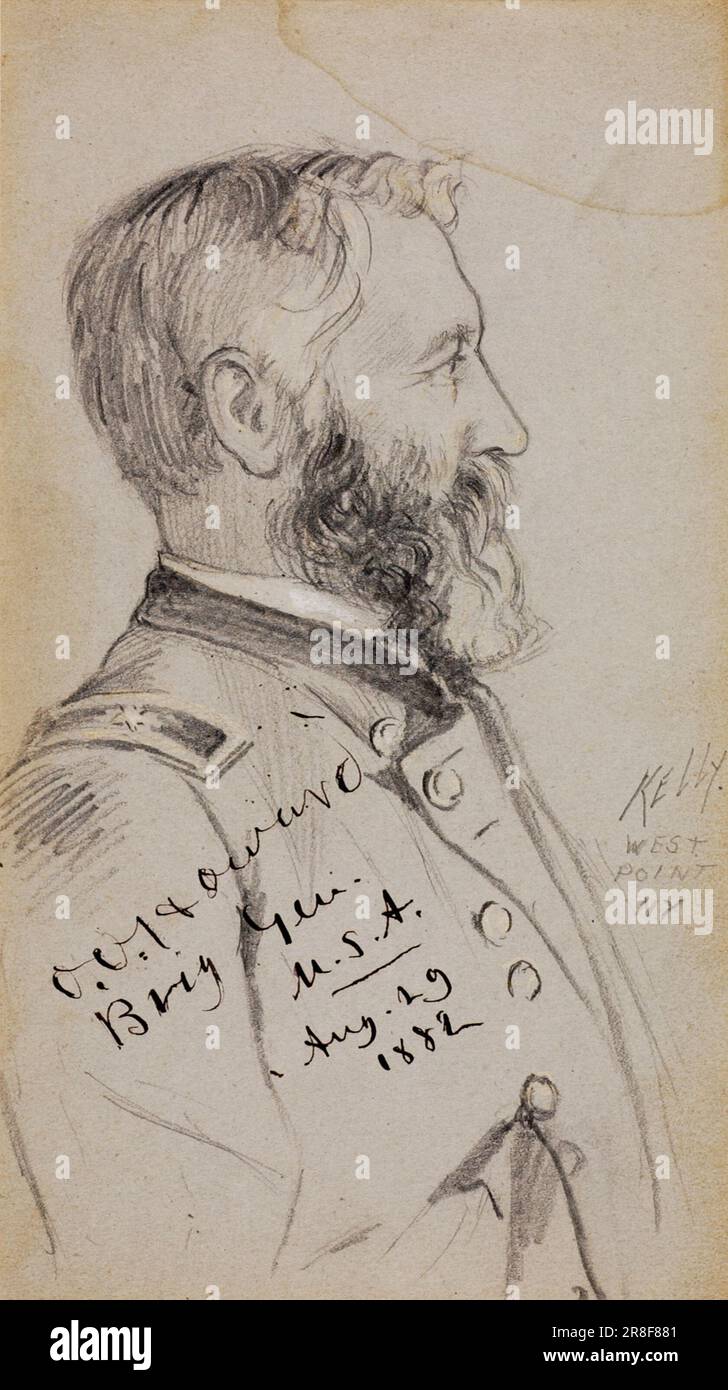 Brigadier General Oliver Otis Howard 1882 by James Edward Kelly, born ...