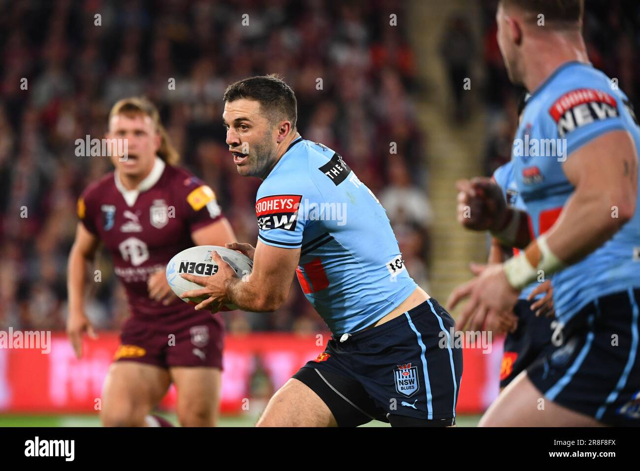 Brisbane, Australia. 21st June, 2023. James Tedesco of the Blues during ...