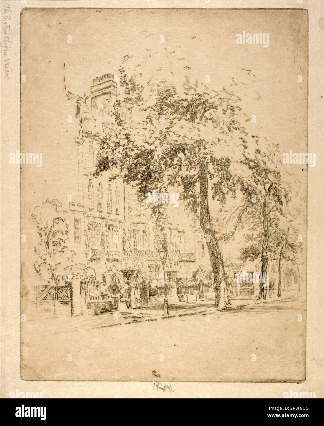 Big Tree--Cheyne Walk 1906 by Joseph Pennell, born Philadelphia, PA ...