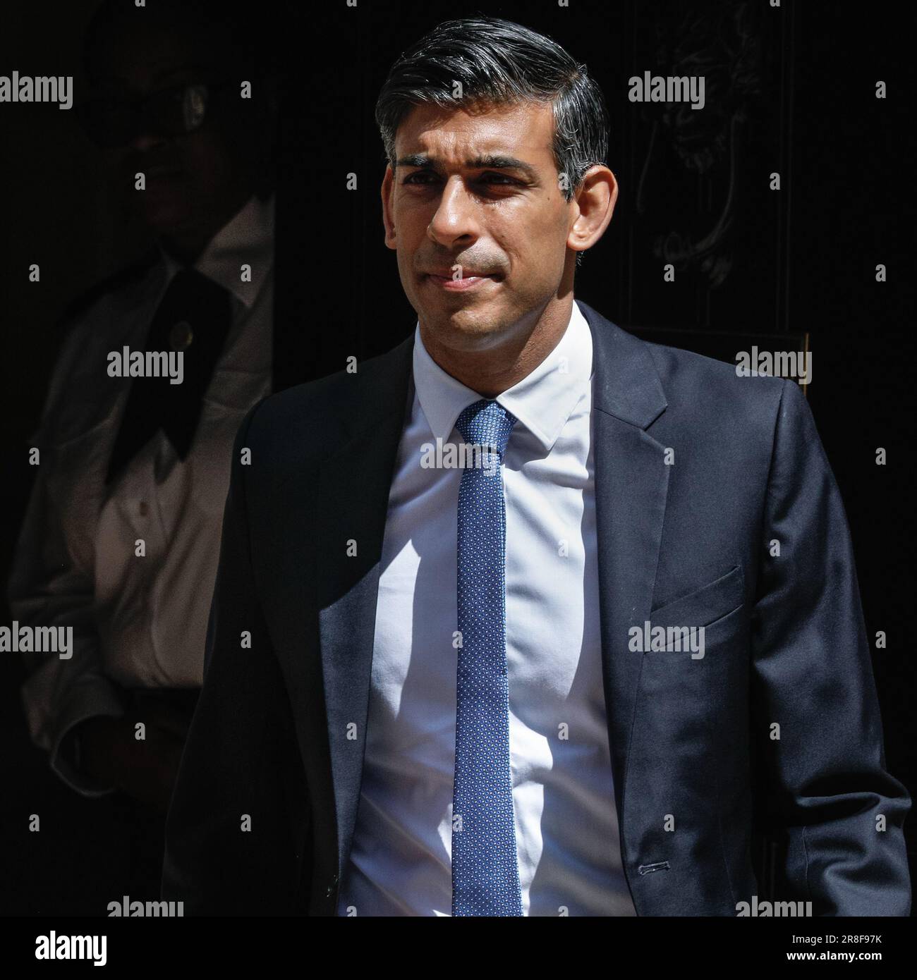 London Uk 21st June 2023 British Prime Minister Rishi Sunak Departs