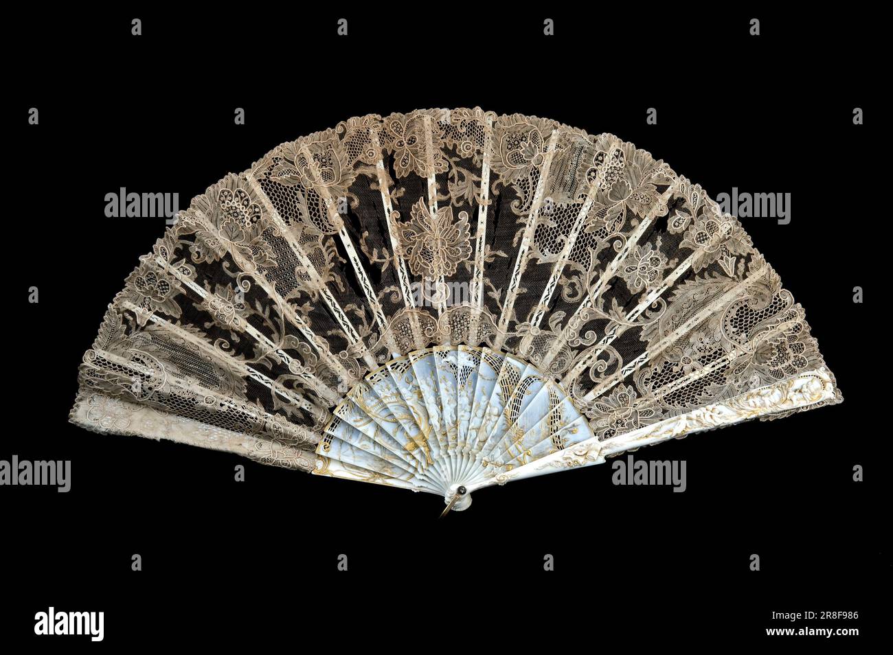 Fan 1850-1860 by Unidentified (French Stock Photo - Alamy