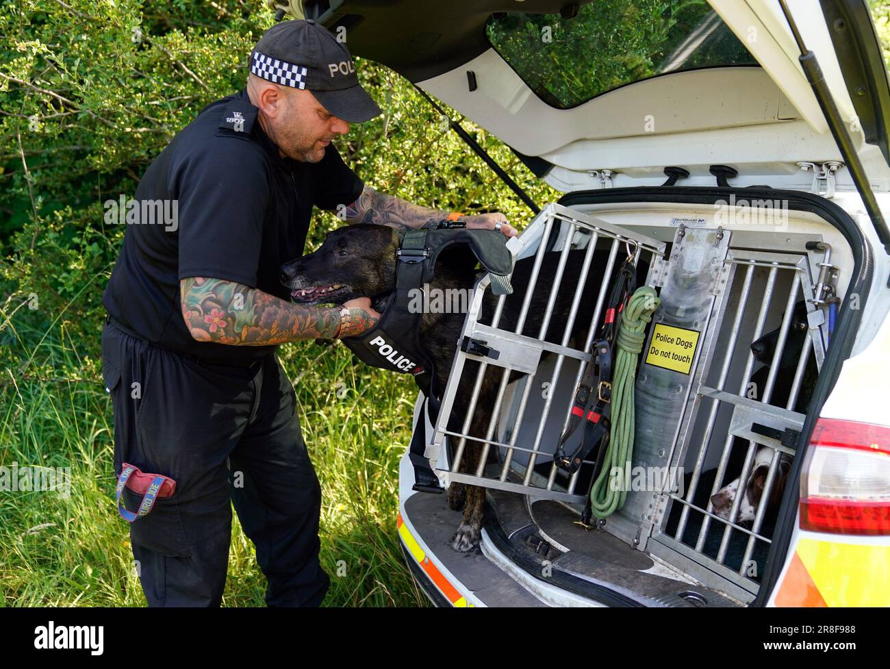 Police dog handler vest hi-res stock photography and images - Alamy