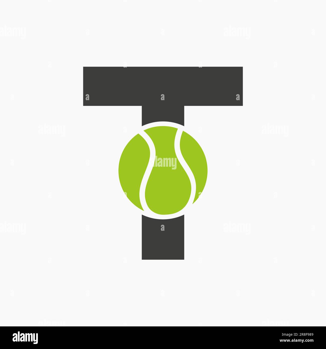 Tennis Logo On Letter T. Tennis Sport Academy, Club Logo Sign Stock ...