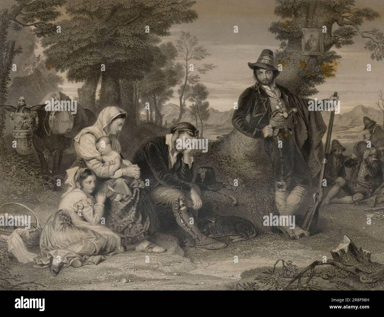 Contadina Family Prisoners with Banditti n.d. by Edward Smith, English ...