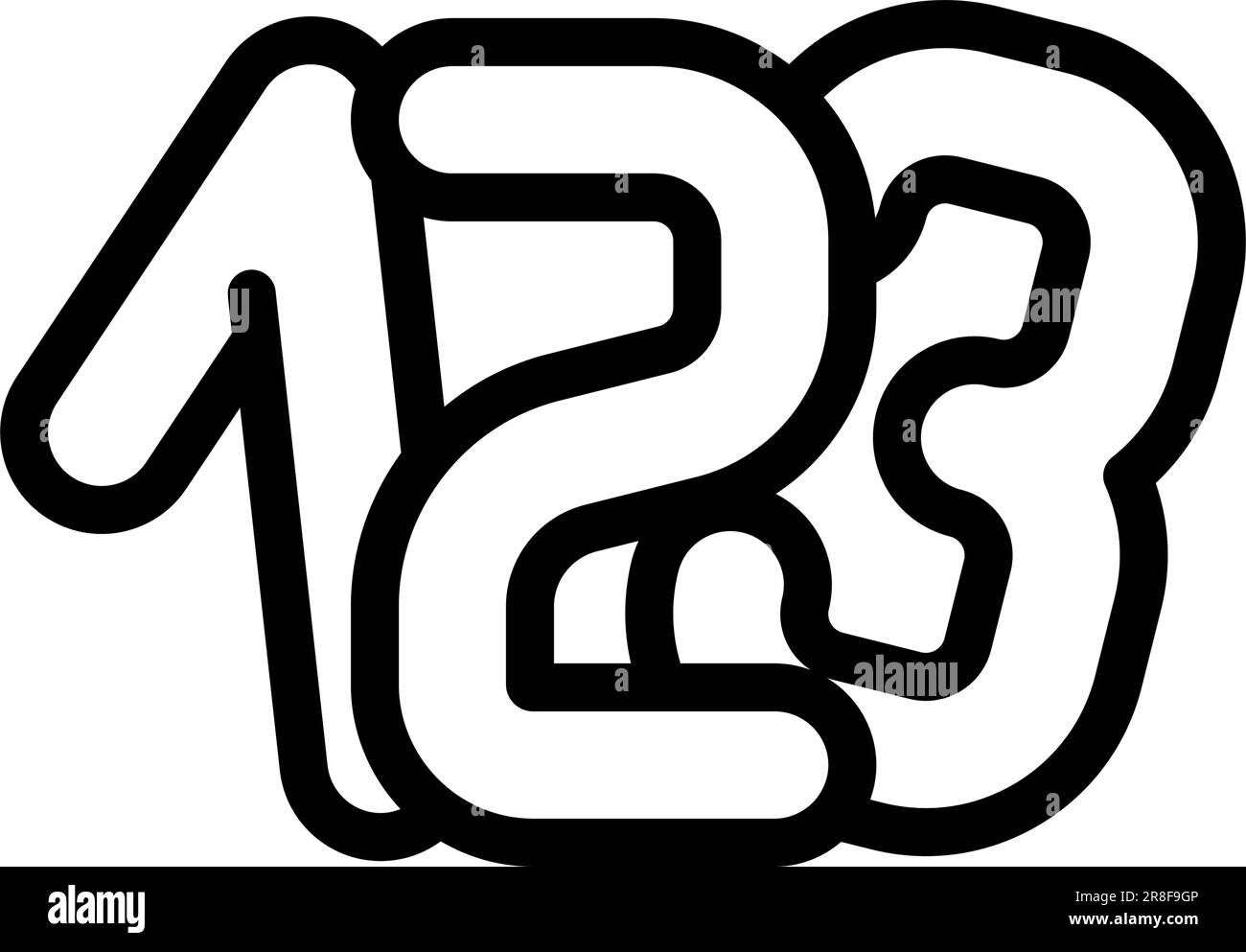 numbers math science education line icon vector illustration Stock ...