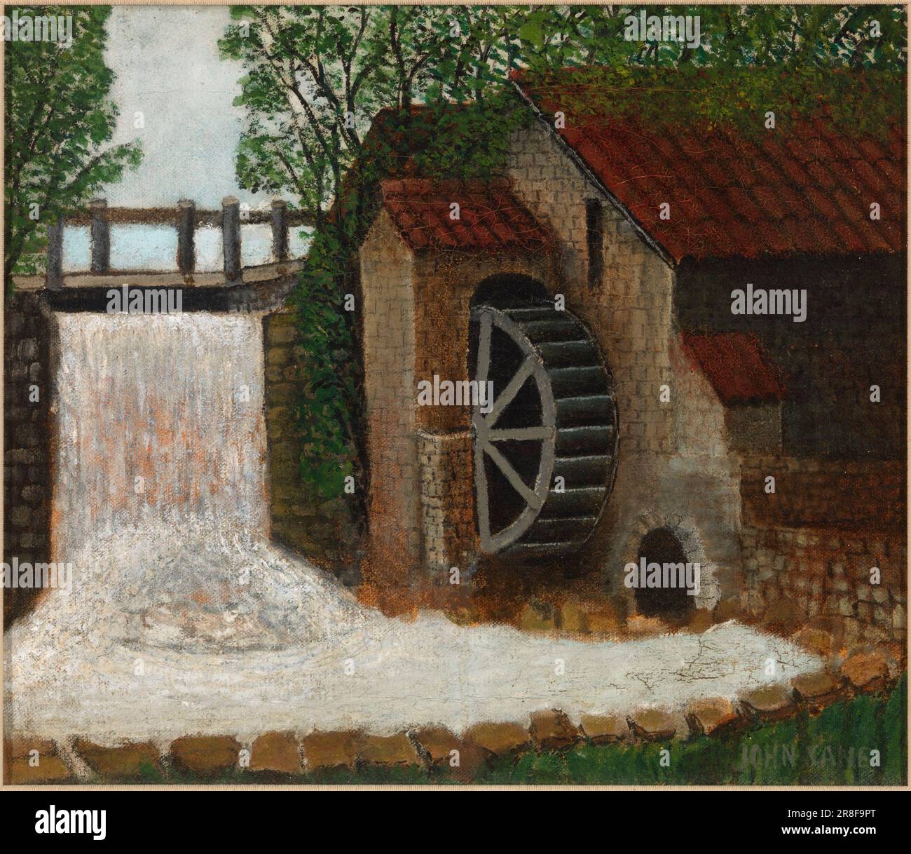 The Old Mill ca. 1930 by John Kane, Scottish, born West Calder ...