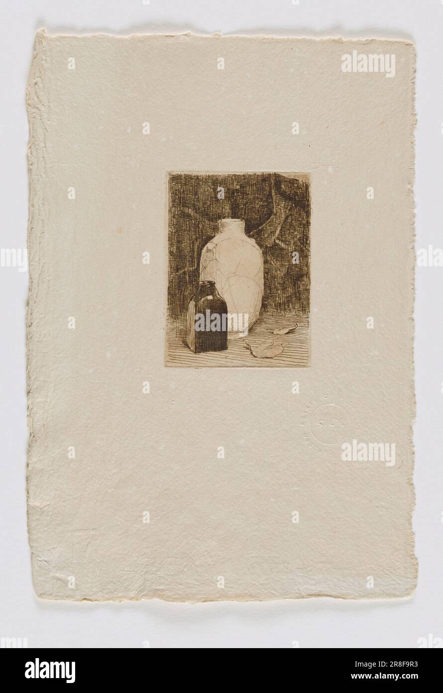 Still Life with Vase and Bottle (fm. portfolio) [] by Emil Carlsen ...