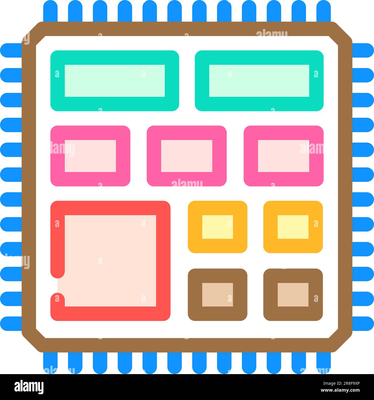 Microcontroller Computer Stock Vector Images Alamy