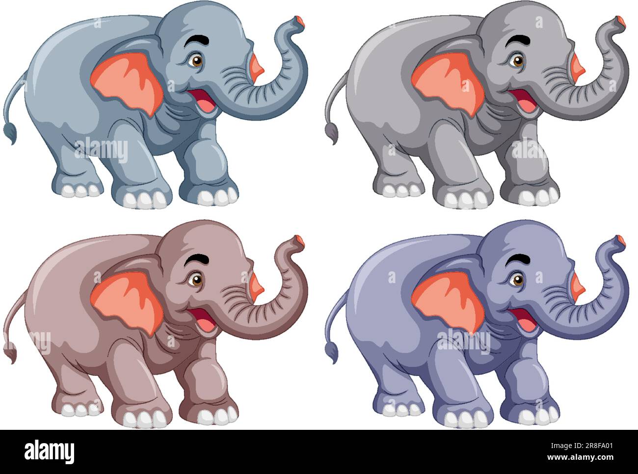Collection of different elephants illustration Stock Vector Image & Art ...