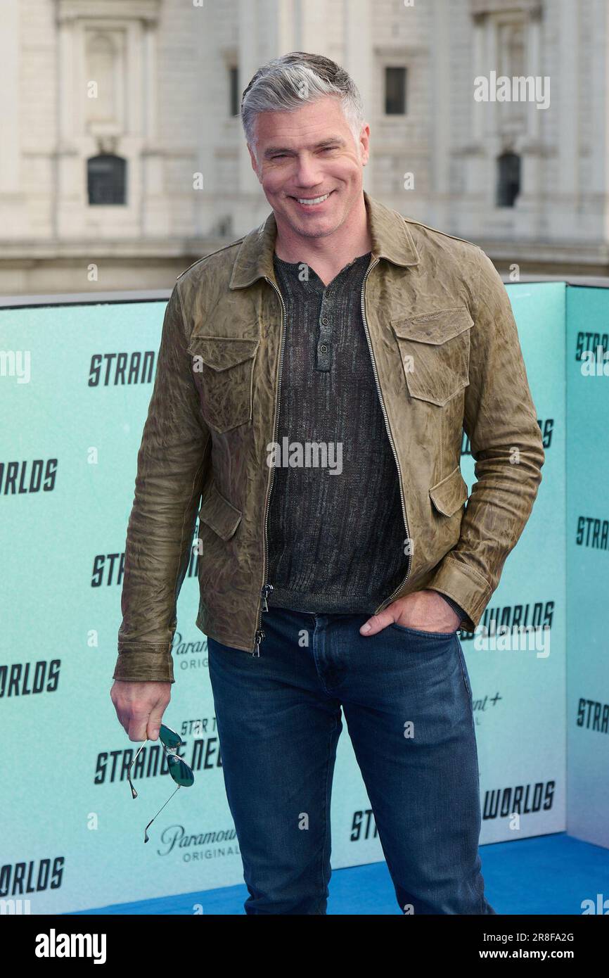 London, UK . 21 June, 2023 . Rebecca Romijn, Anson Mount pictured as ...