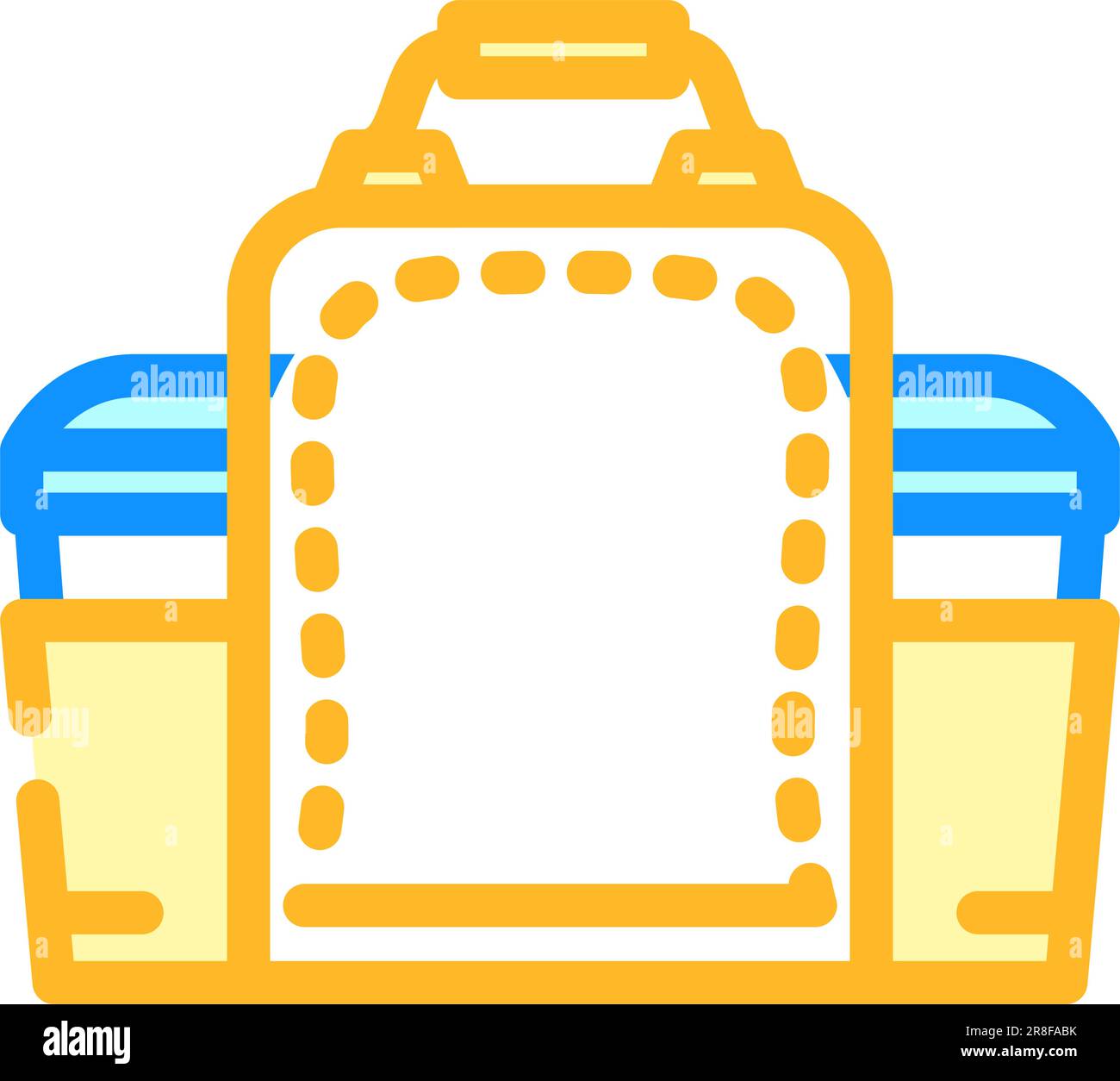 lunch box bag healthy color icon vector illustration Stock Vector Image ...