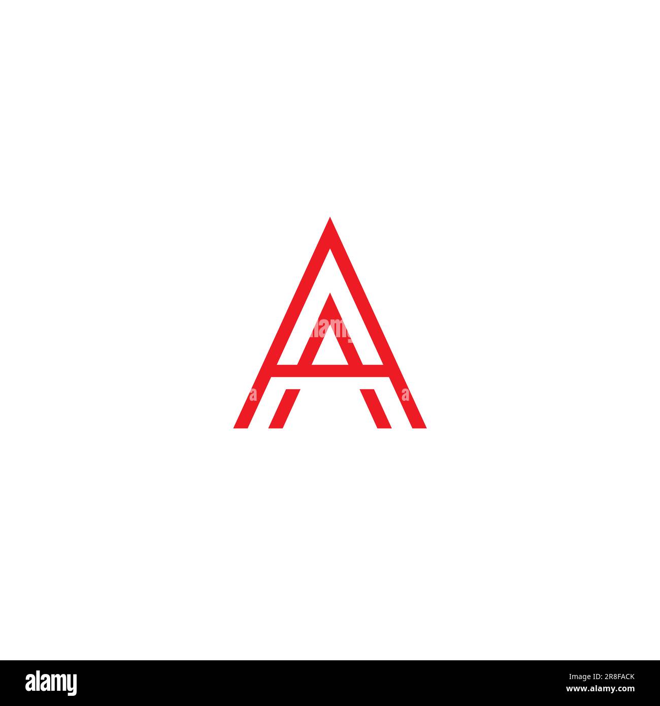 Letter A and A Logo. AA Initial Logo Design Stock Vector Image & Art ...
