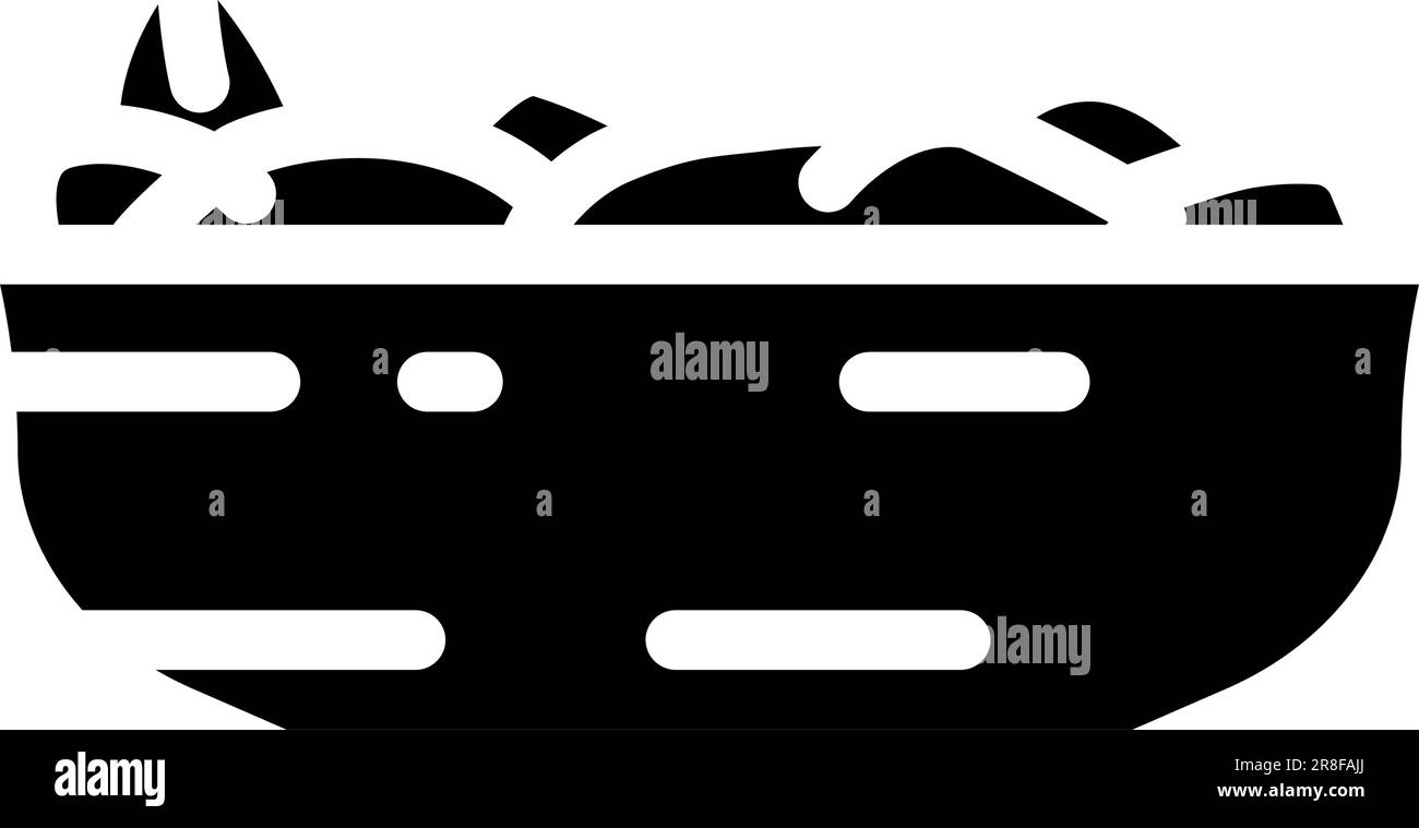 fruit salad food snack glyph icon vector illustration Stock Vector ...