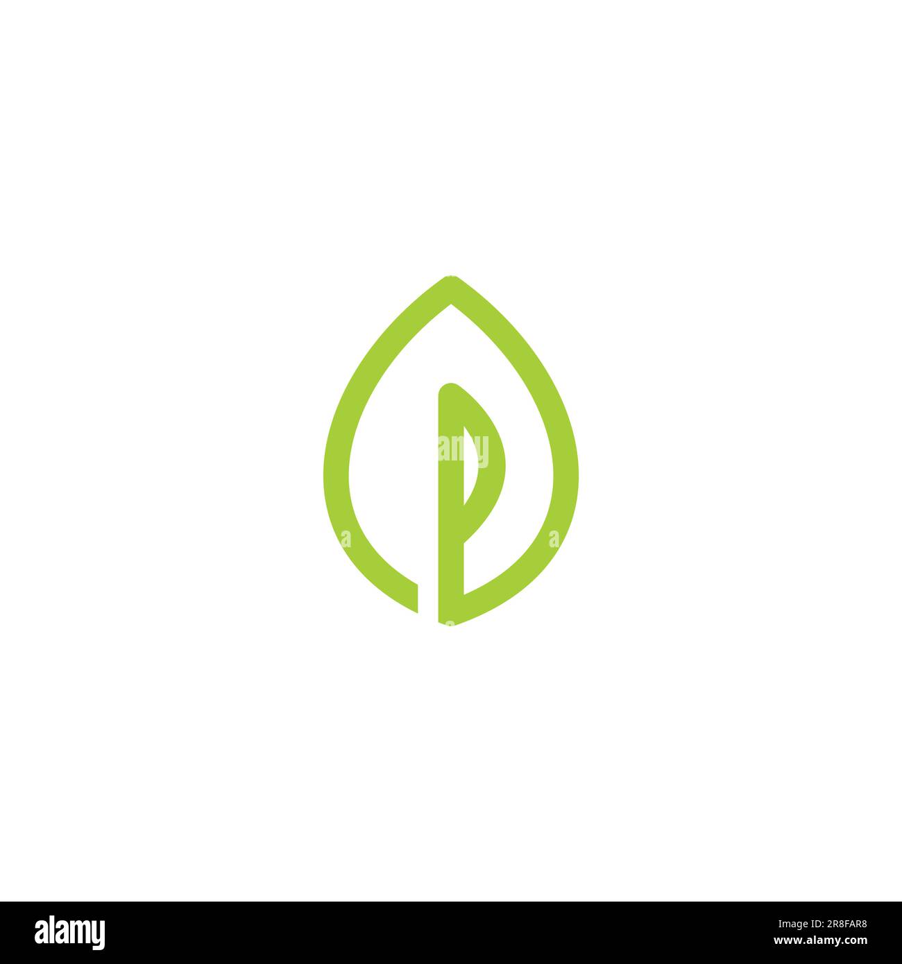 P Leaves grow logo. P Leaf Nature Vector Stock Vector Image & Art - Alamy
