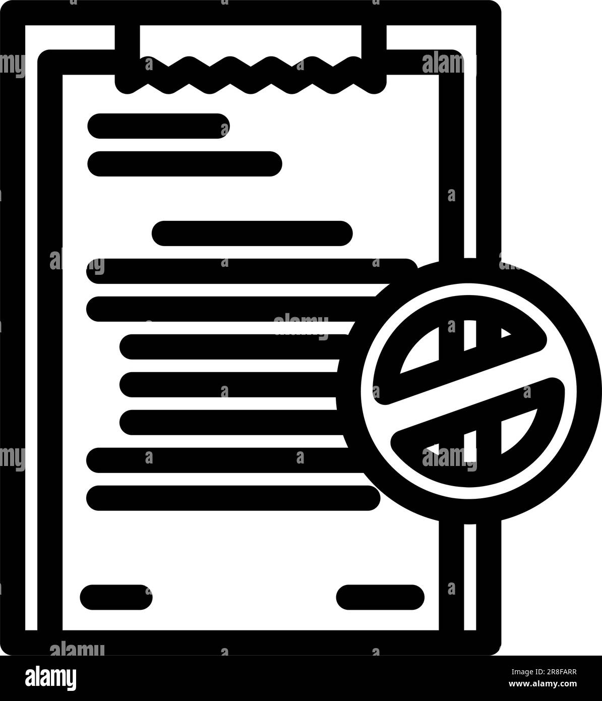 rejection letter line icon vector illustration Stock Vector Image & Art ...