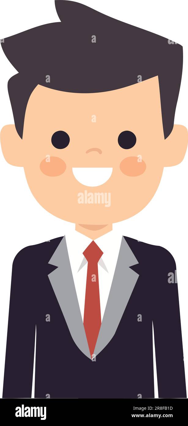 Successful businessman avatar standing isolated Stock Vector Image ...