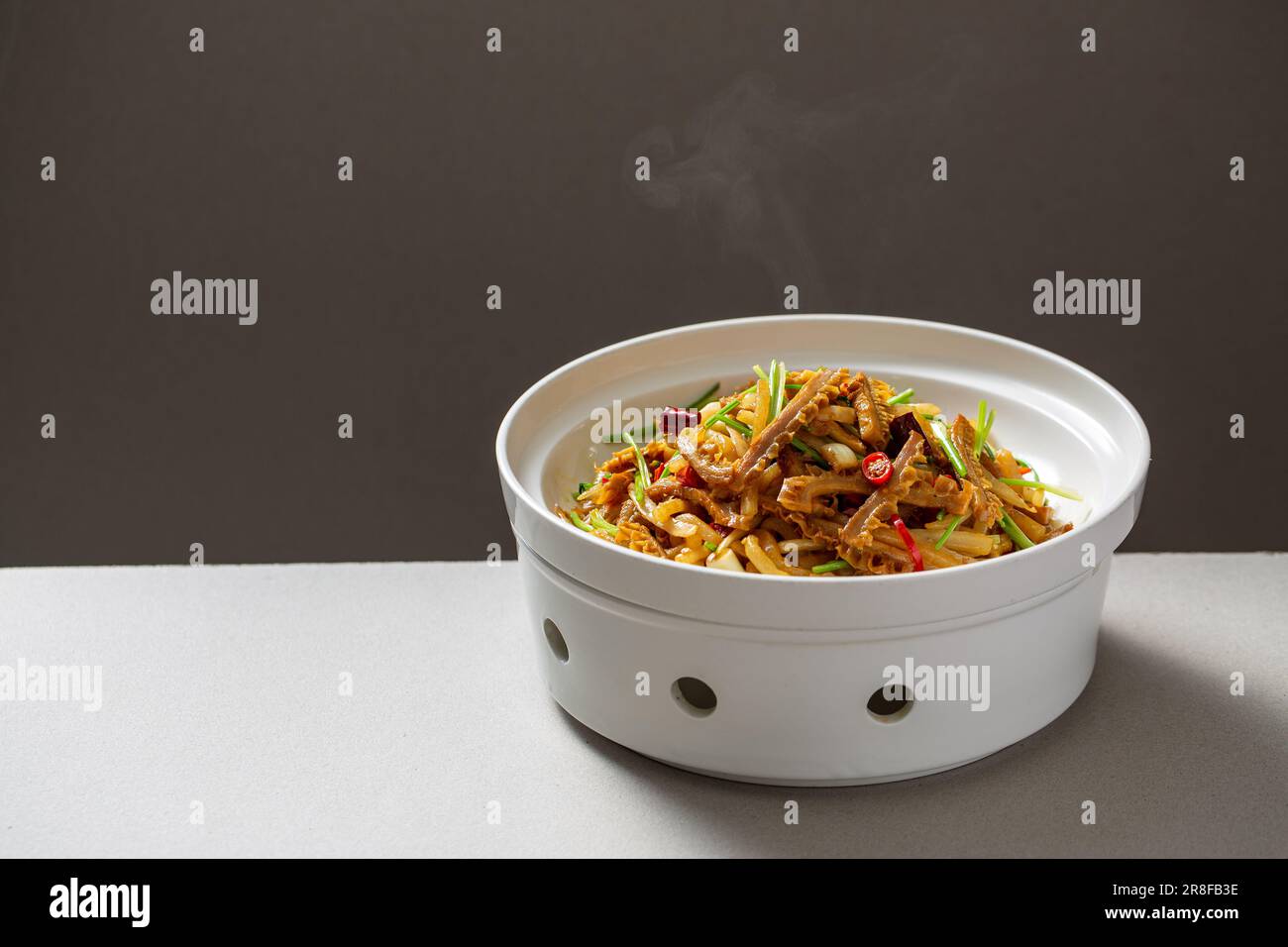 Stir Fried spicy beef tripe Stock Photo - Alamy