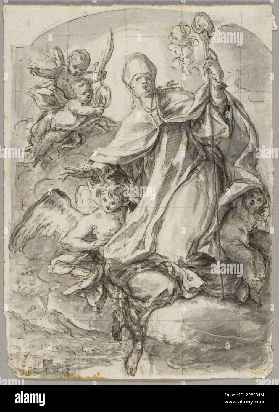 Drawing n.d. by Gioacchino Martorana, Italian, born Palermo, Italy 1735 ...