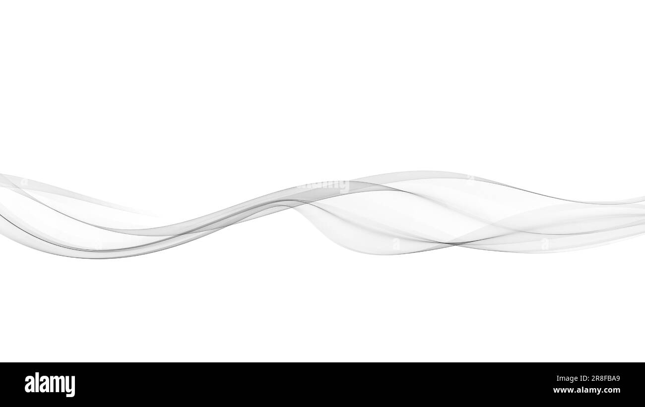 Abstract flowing elegant smooth swoosh speed gray wave modern flow ...