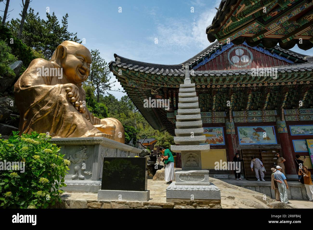 Busan, South Korea - May 27, 2023: Haedong Yonggungsa Temple is one of ...