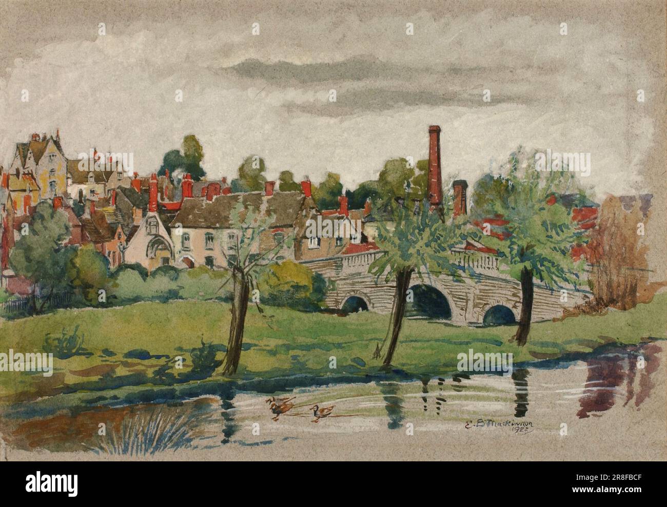 Malmesbury 1922 by Esther Blaikie MacKinnon, Scottish, born Aberdeen ...