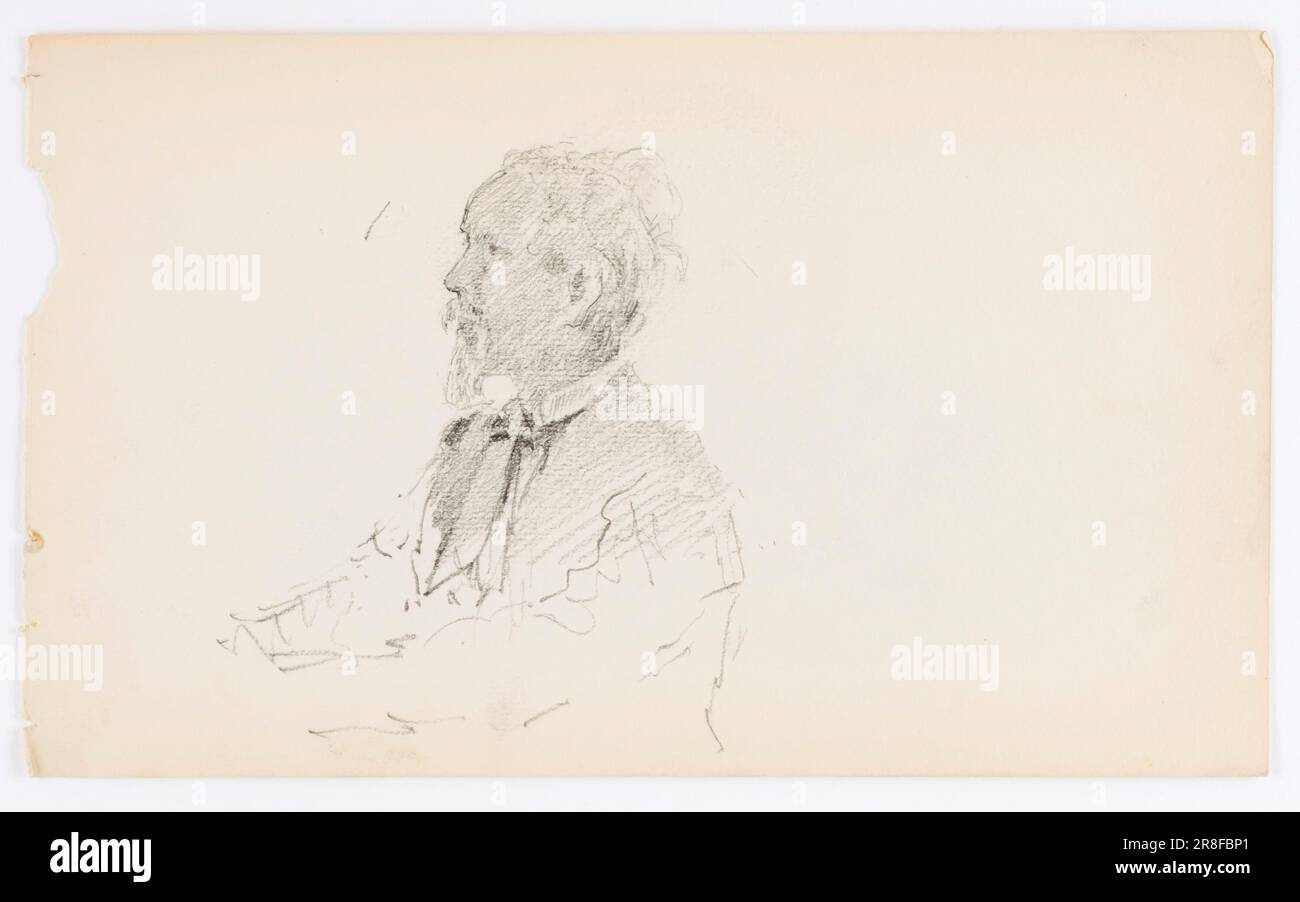 Untitled (Head of Bearded Man) [] by Howard Russell Butler, born New ...