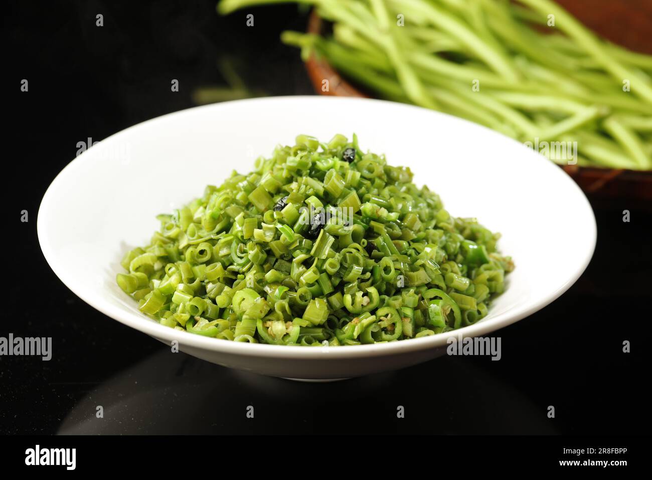 Stir Fried Water Spinach,Chinese Morning Glory Stock Photo - Alamy