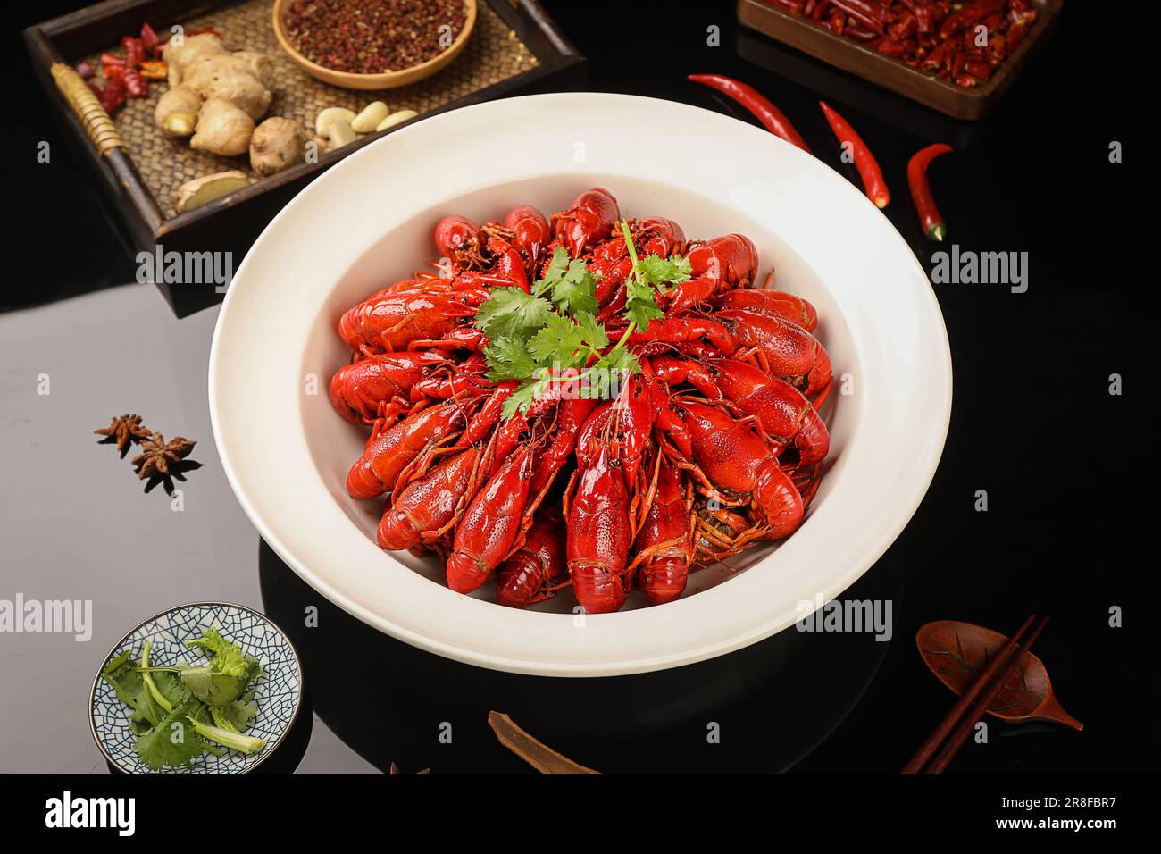 thirteen-spices crawfish，Asian Chinese Food Spicy Crayfish Stock Photo ...