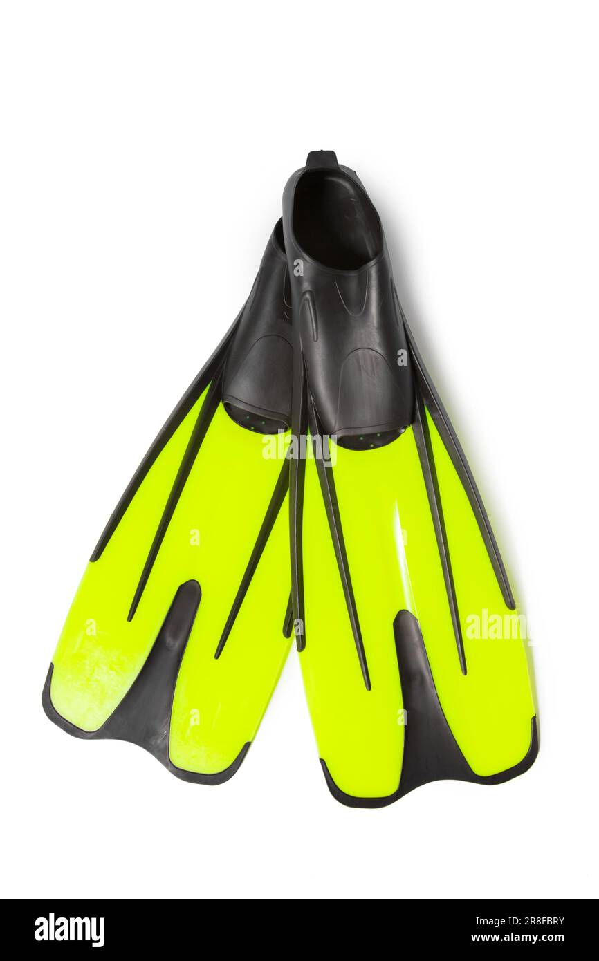 Two flippers for diving Stock Photo - Alamy