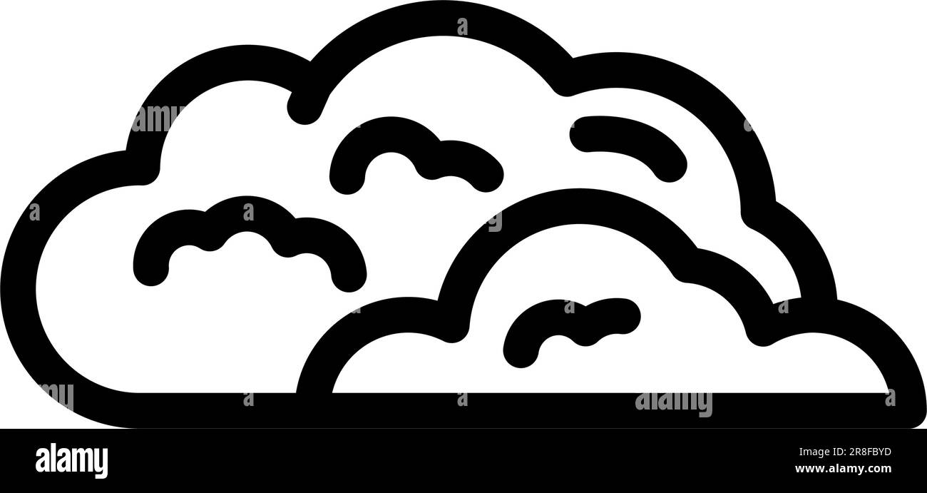 cloud smell line icon vector illustration Stock Vector Image & Art - Alamy