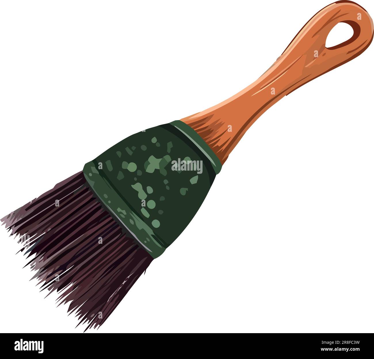 Paintbrush green cartoon repair tool Stock Vector Image & Art - Alamy