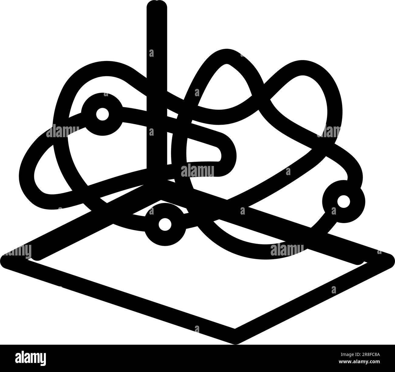 chaos theory math science education line icon vector illustration Stock ...