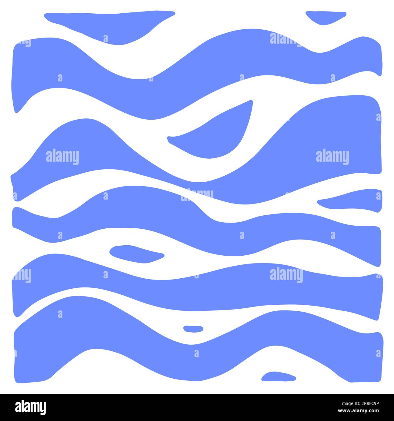 Abstract striped banner. Hand drawn stripes on white background. Wave ...