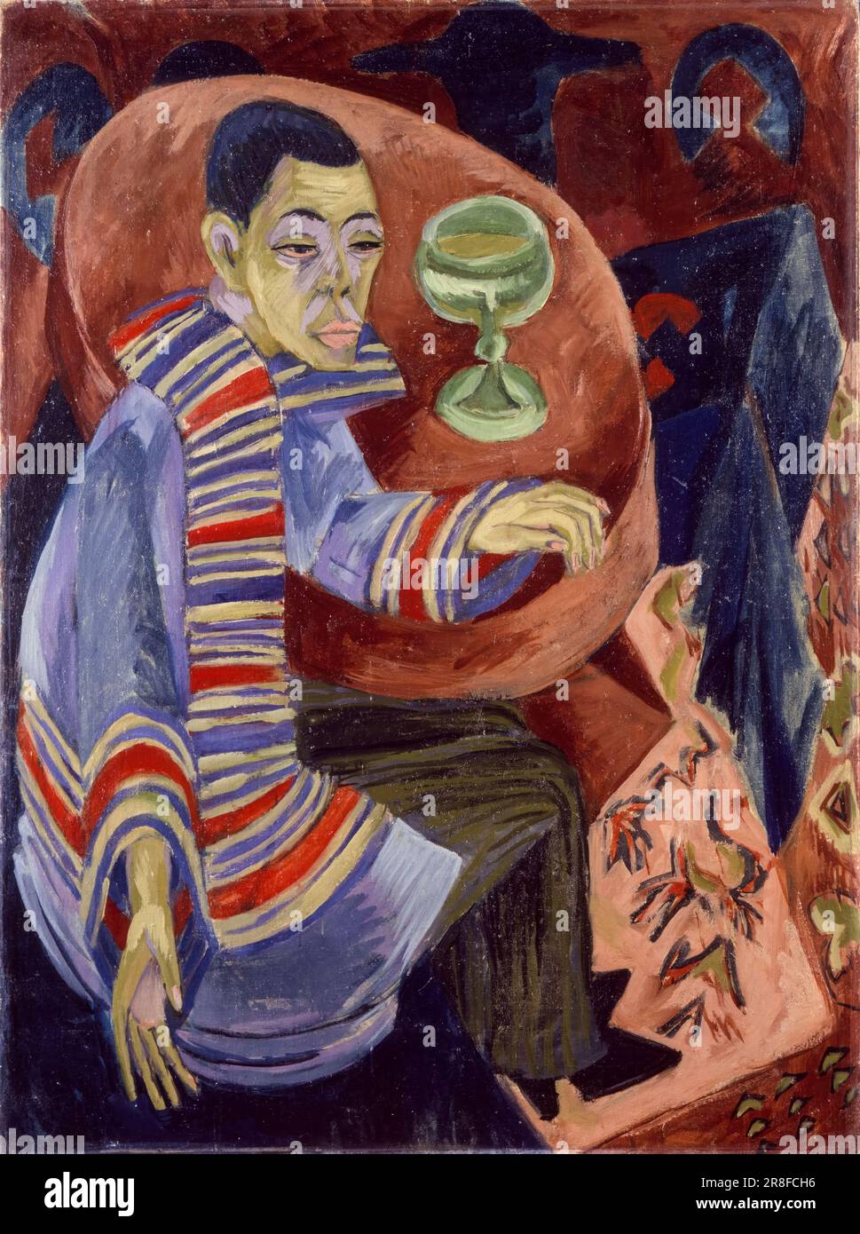 Ernst Ludwig Kirchner (1880-1938), The Drinker (Self Portrait ...