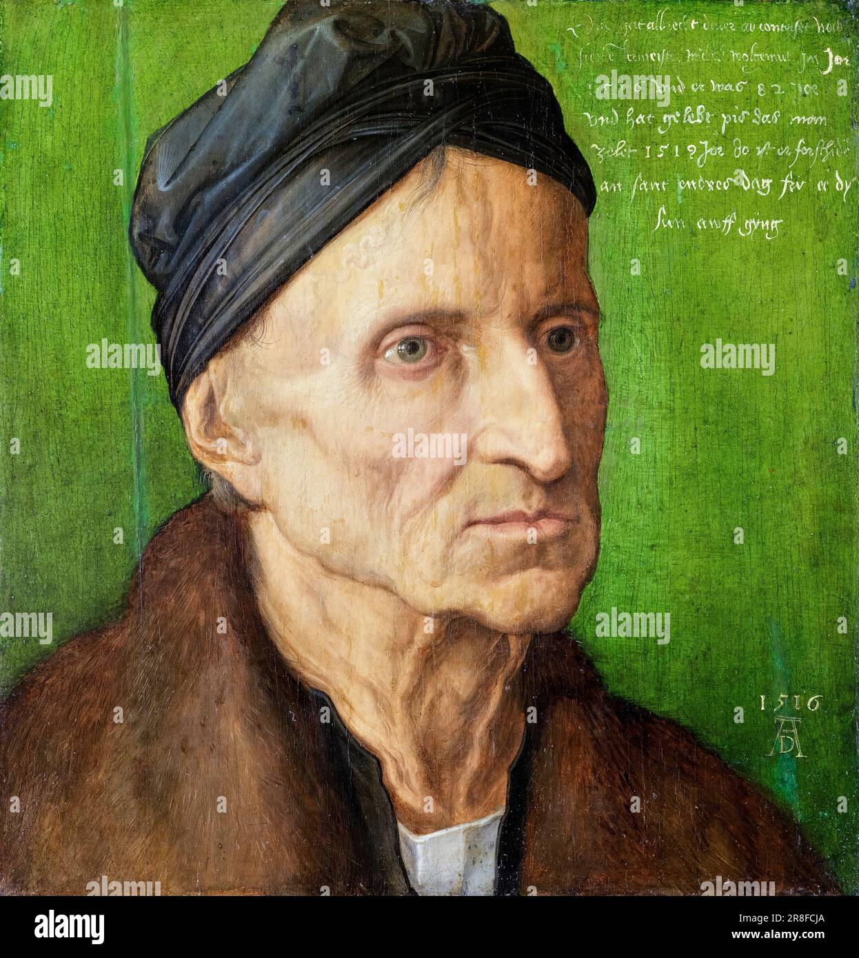 Michael Wolgemut (1434-1519), German painter and printmaker, portrait ...