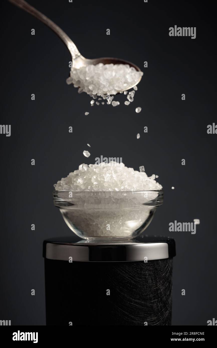 Salt pouring motion hi-res stock photography and images - Alamy