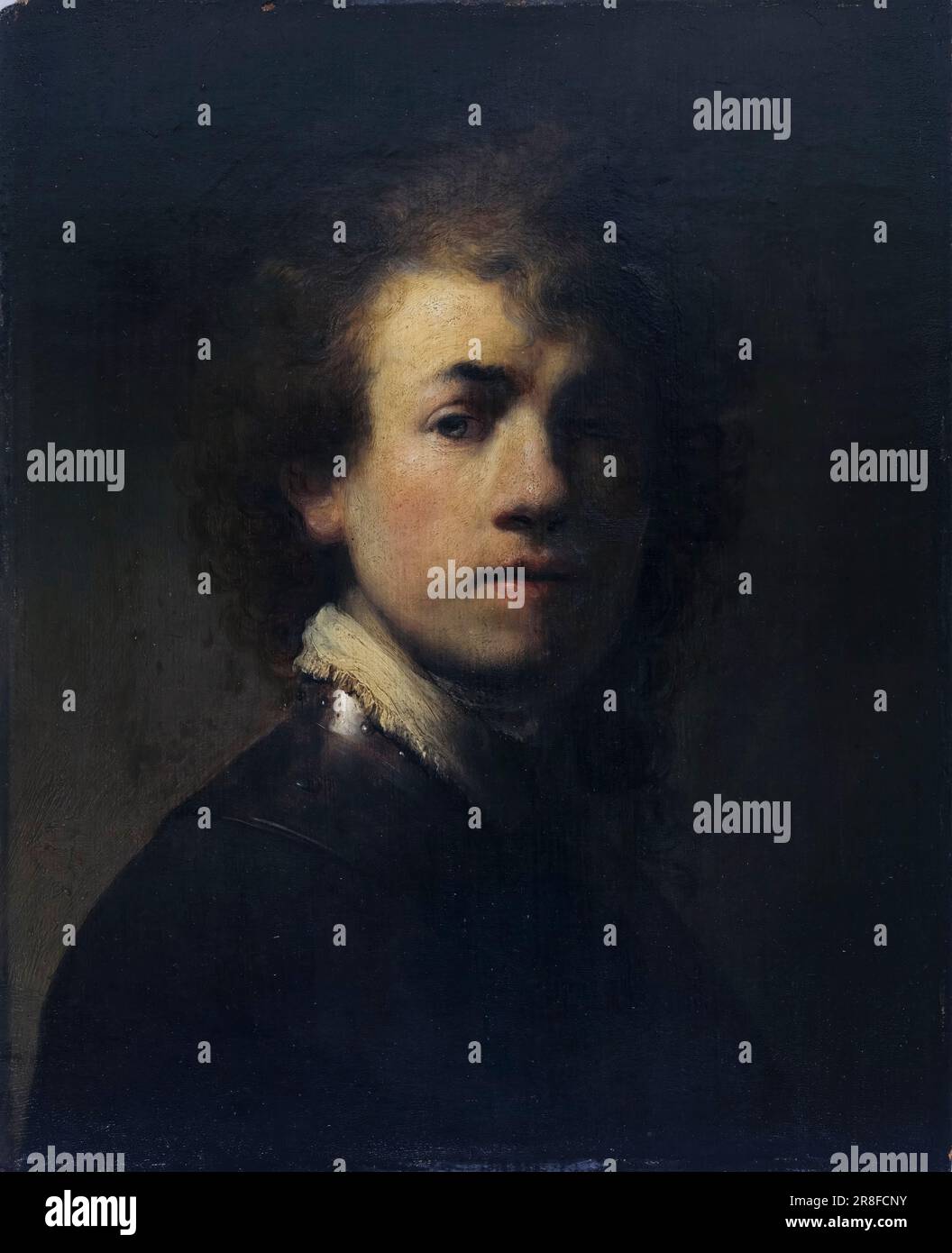 Rembrandt van Rijn (1606-1669), Self Portrait with Gorget, painting in ...