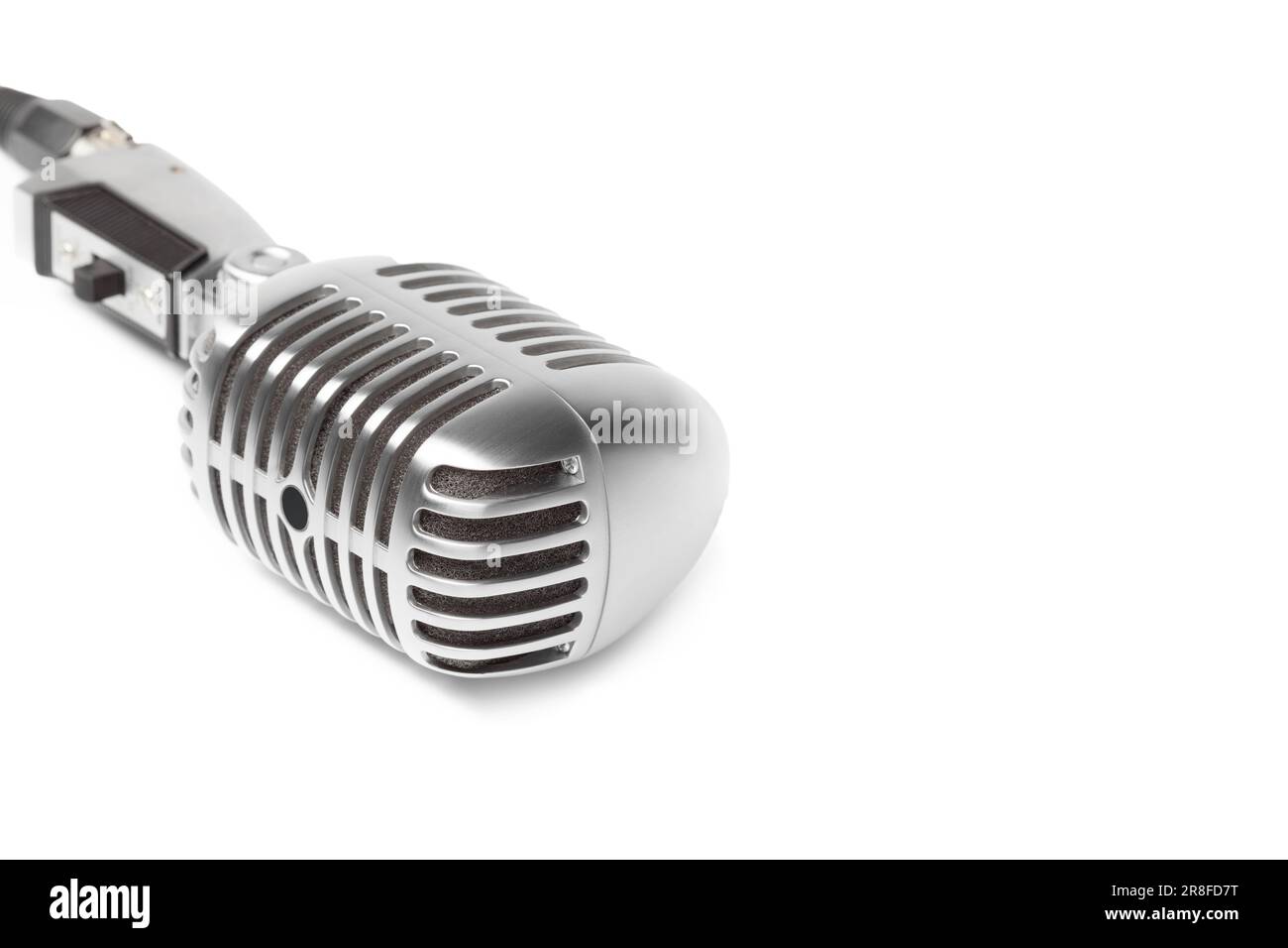 Microphone up close hand Cut Out Stock Images & Pictures - Alamy
