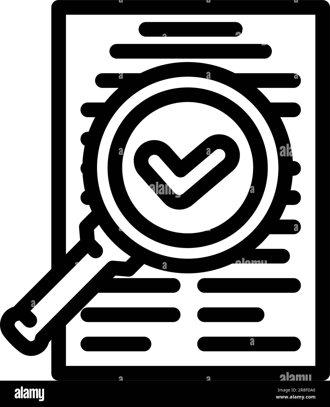 fact check news media line icon vector illustration Stock Vector Image ...