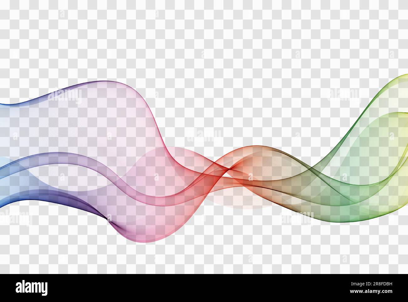 Abstract Colorful Wave Line Background Clipart